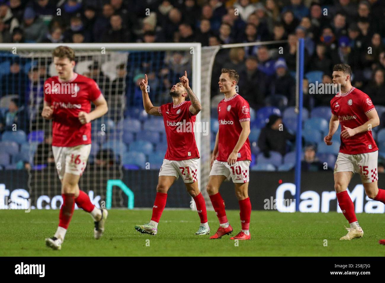 Sheffield, UK. 22nd Jan, 2025. Bristol City forward Nahki Wells (21 ...