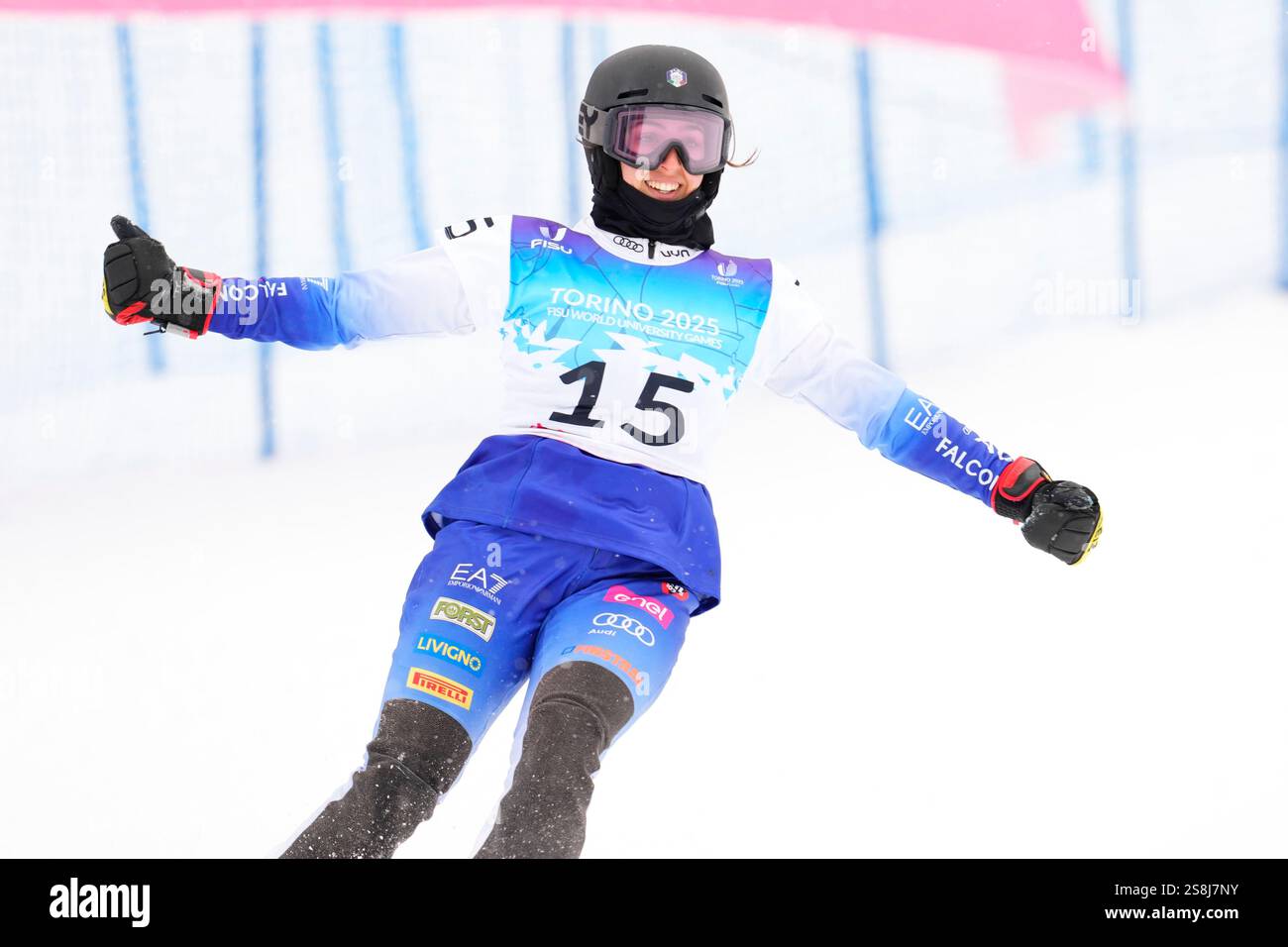 Bardonecchia, Italy. 22nd Jan, 2025. Fava Elisa (ITA) Snowboarding ...