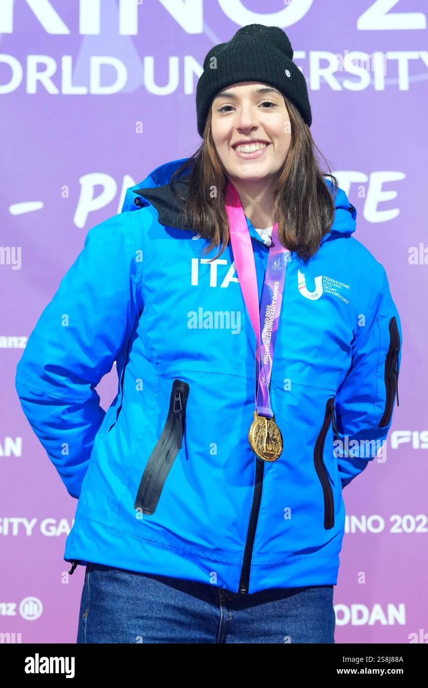 Bardonecchia, Italy. 22nd Jan, 2025. Fava Elisa (ITA) Snowboarding ...