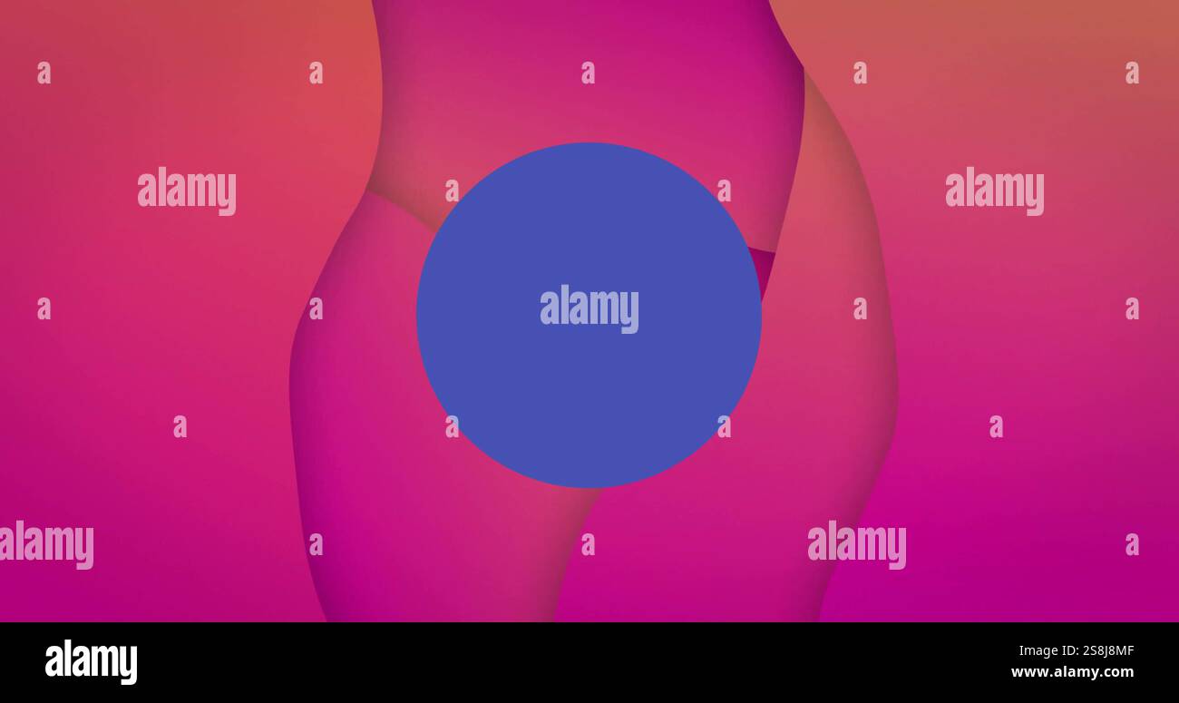Pink circular graphics data processing hi-res stock photography and images - Alamy