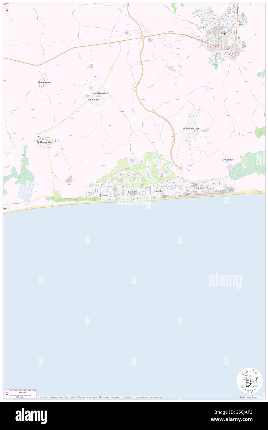 Playa Islantilla, Provincia de Huelva, ES, Spain, Andalusia, N 37 12 ...
