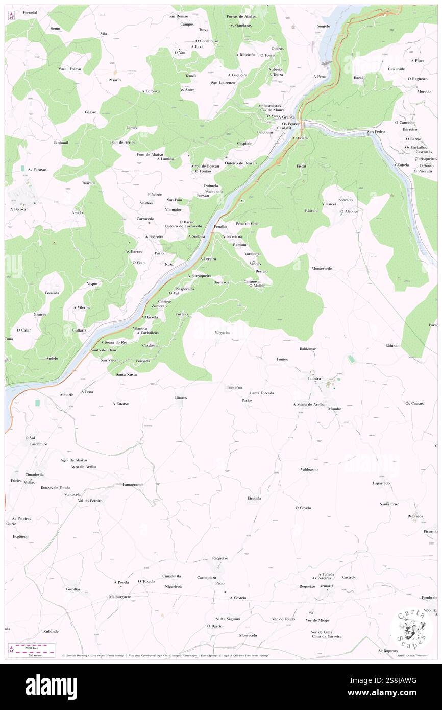 Hotel VILLA DE ARANDA, Provincia de Ourense, ES, Spain, Galicia, N 42 ...