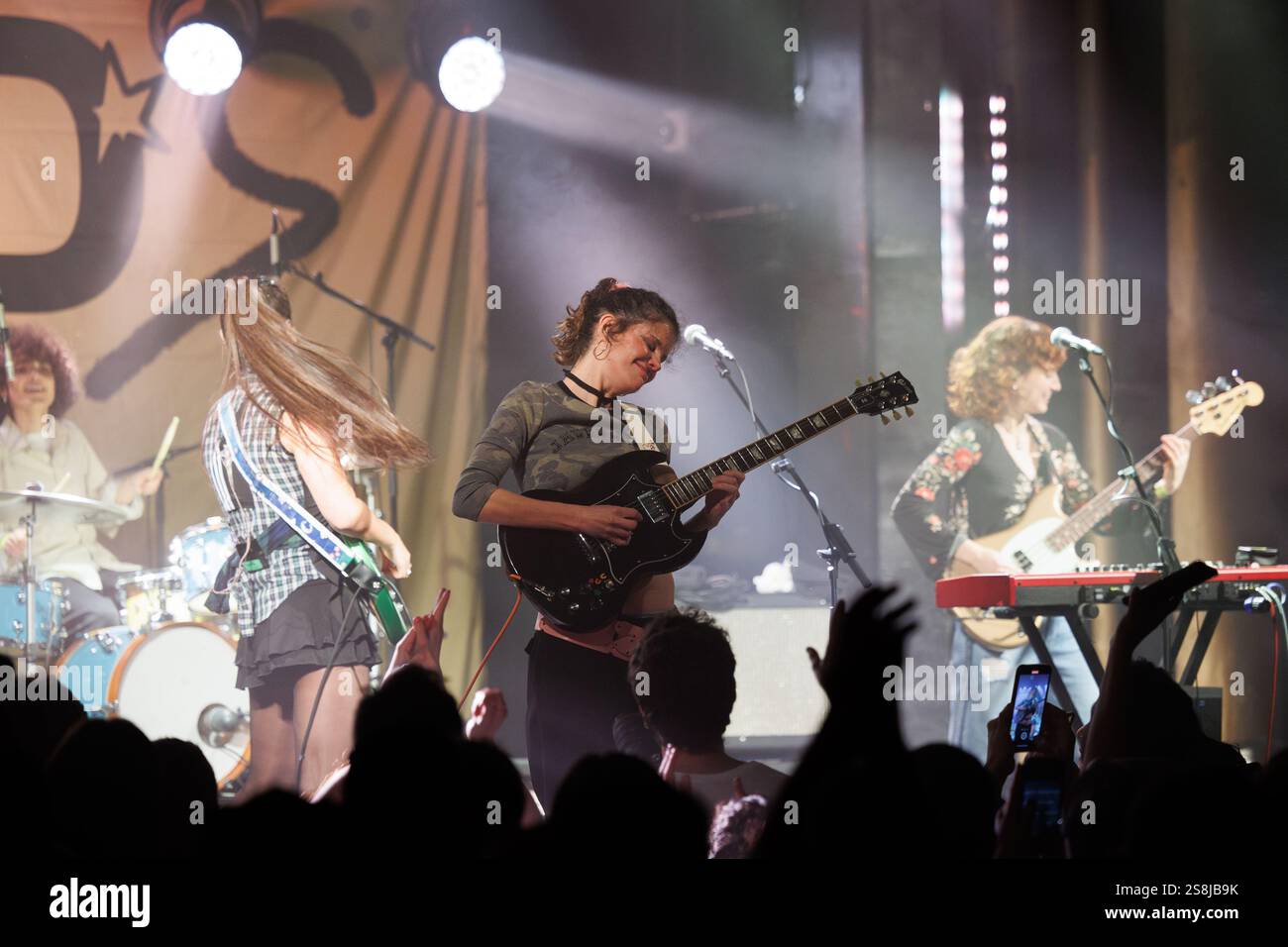 Barcelona, Spain. 16th January 2025. Hinds (Spanish indie pop rock band ...