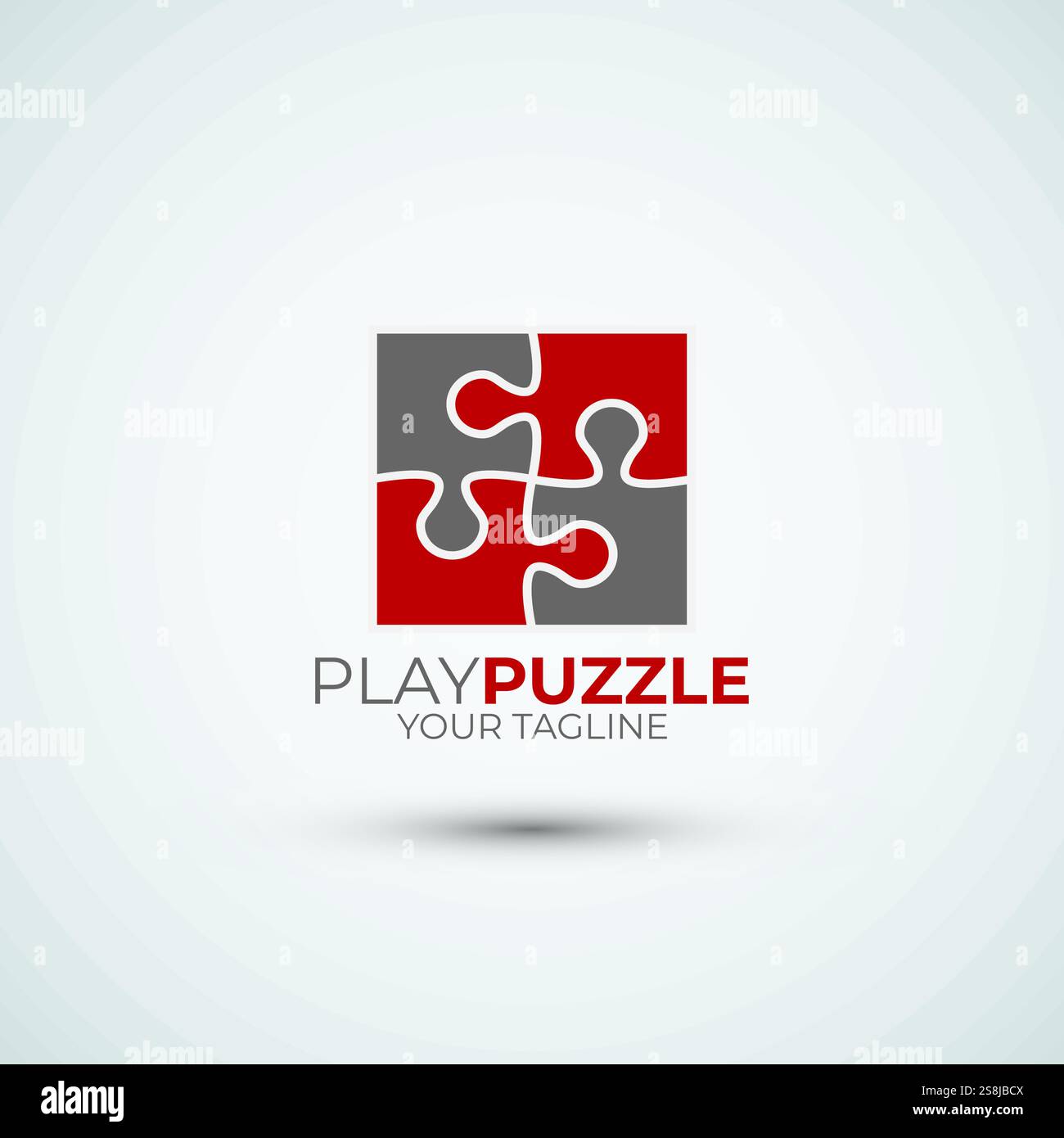 Digital puzzle logo design template Stock Vector Image & Art - Alamy