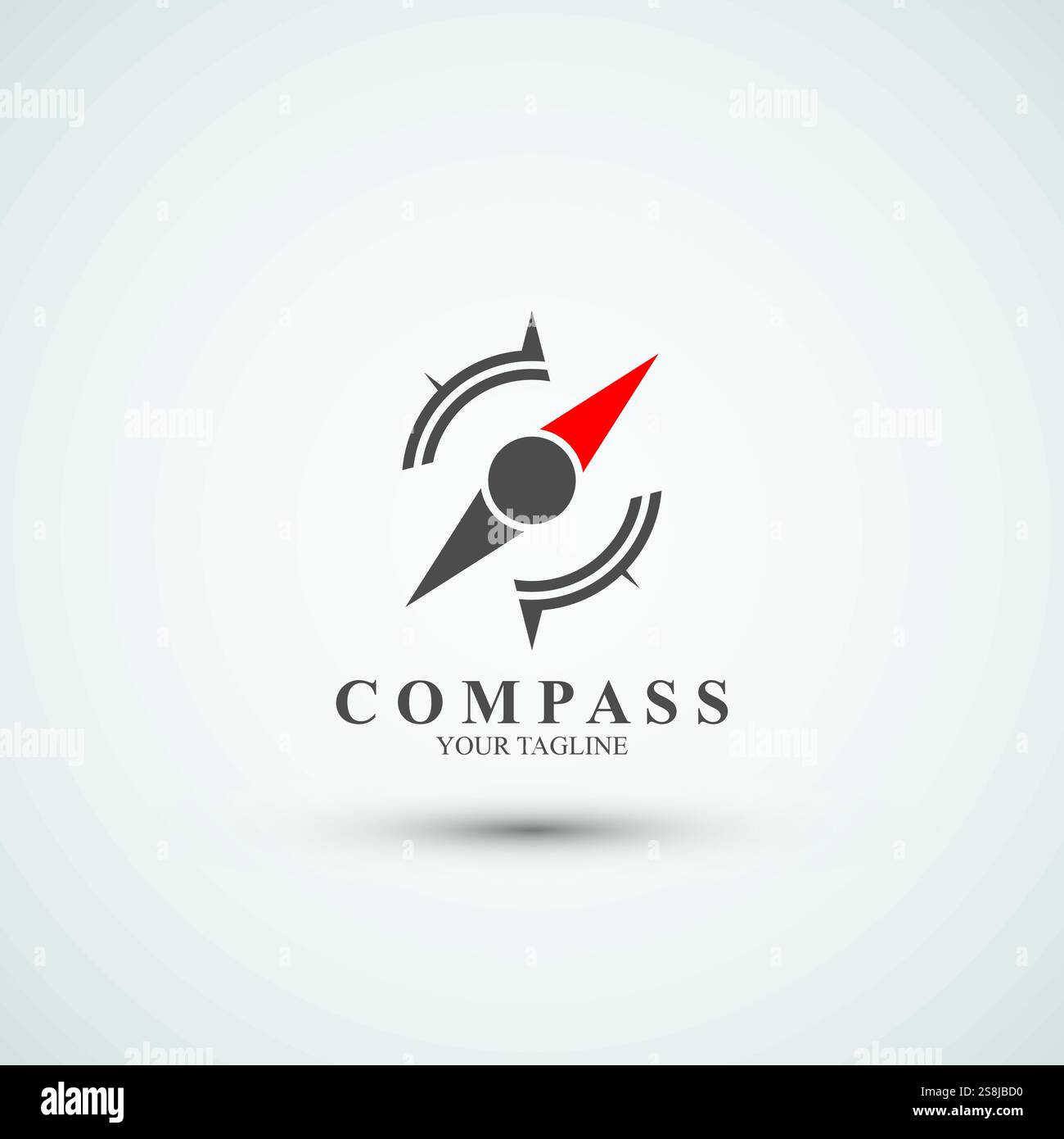 Modern compass logo design template Stock Vector Image & Art - Alamy