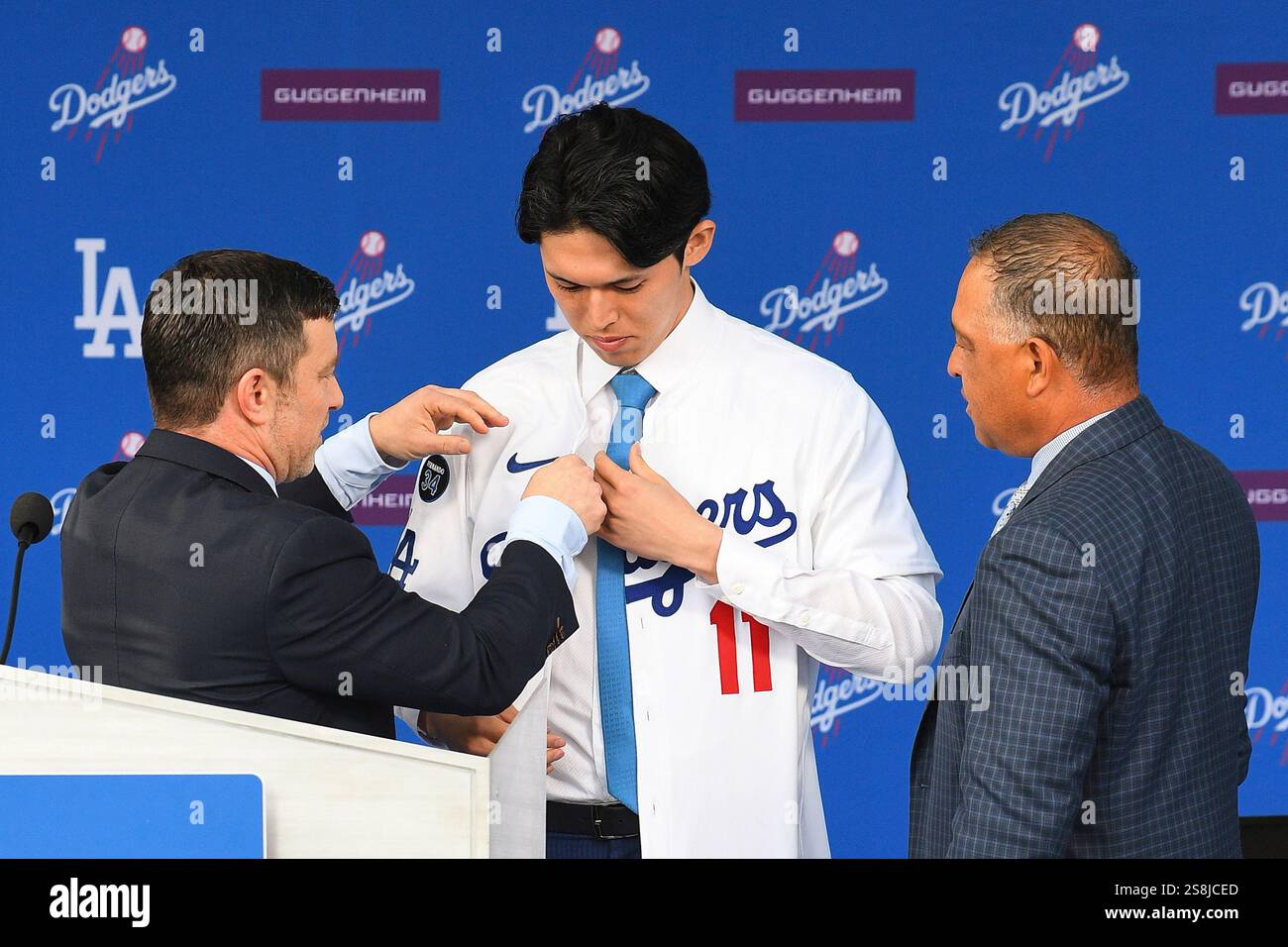 LOS ANGELES, CA - JANUARY 22: Los Angeles Dodgers President of ...