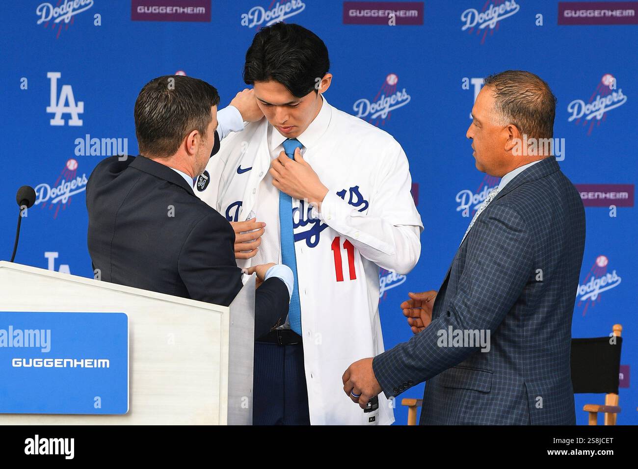 LOS ANGELES, CA - JANUARY 22: Los Angeles Dodgers President of ...