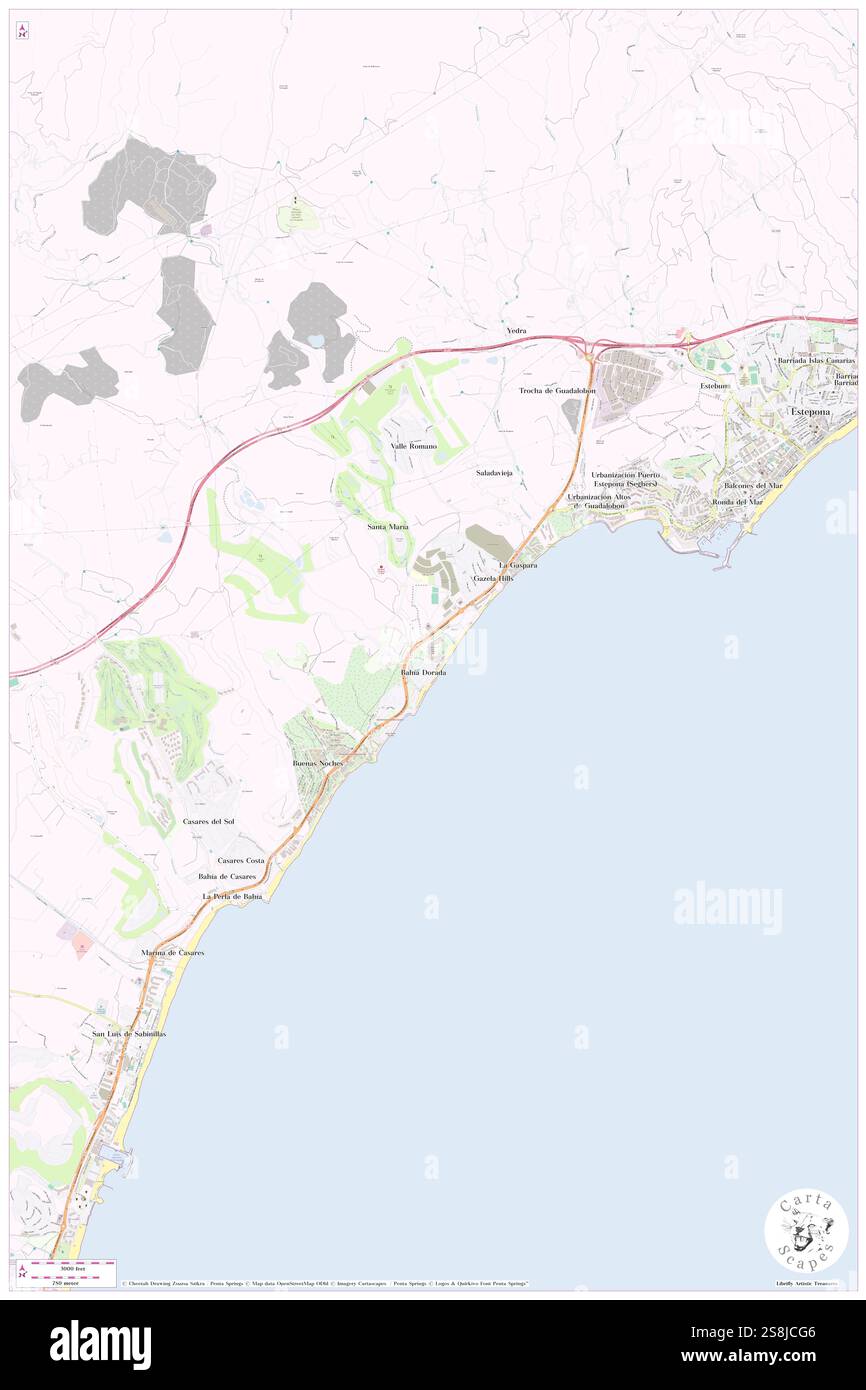 Fuerte Estepona, Provincia de Málaga, ES, Spain, Andalusia, N 36 24' 14 ...