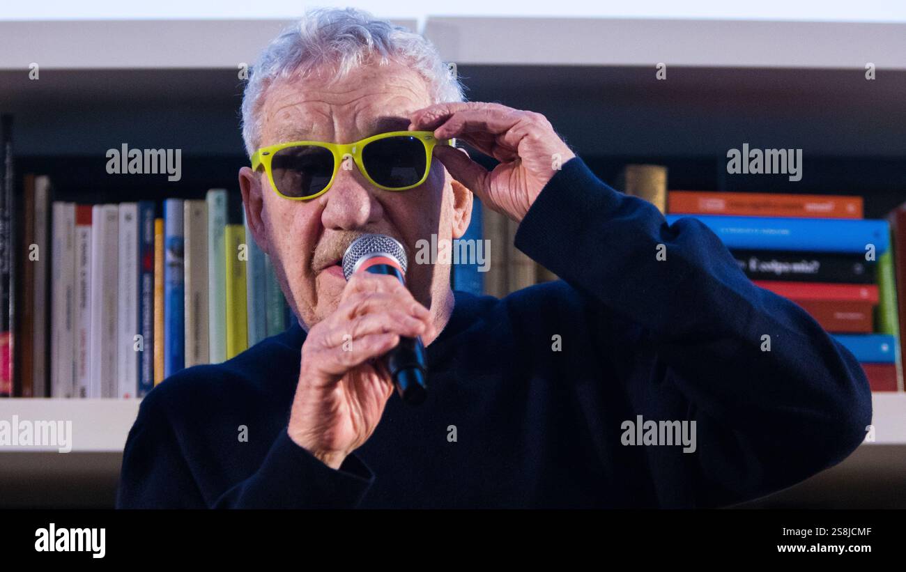 Torino, Italy. 22nd Jan, 2025. Italian musician Paolo Conte at "Circolo ...