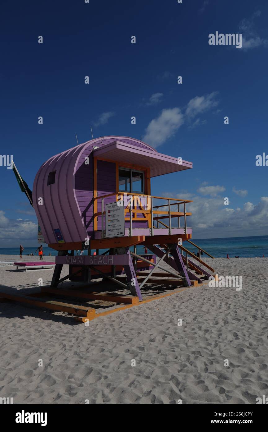 The iconic Lifeguard Huts along Miami Beach, designed by William Lane ...