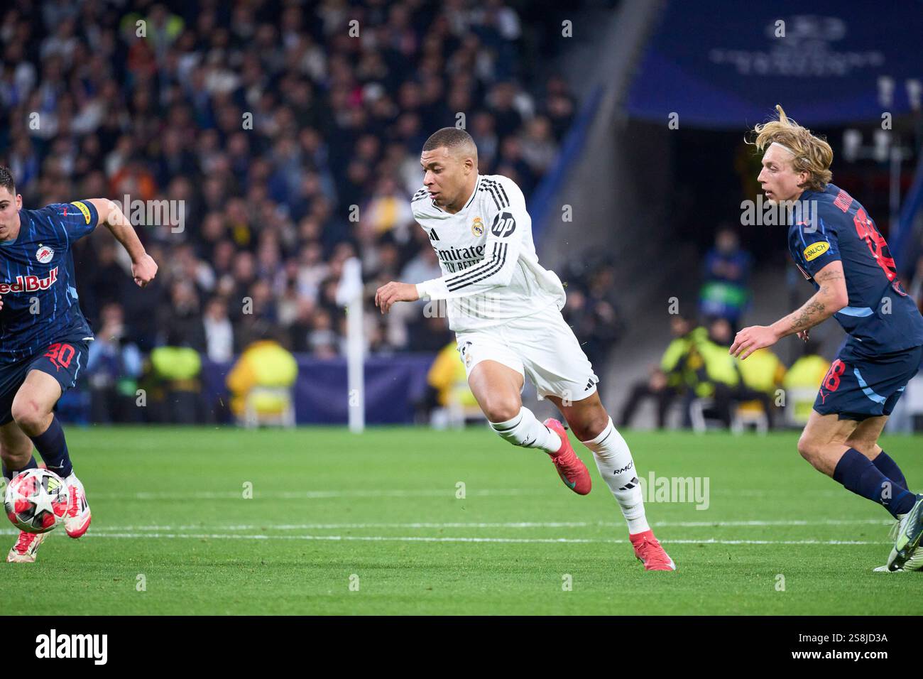 Kylian Mbappe (forward; Real Madrid) during the UEFA Champions League ...