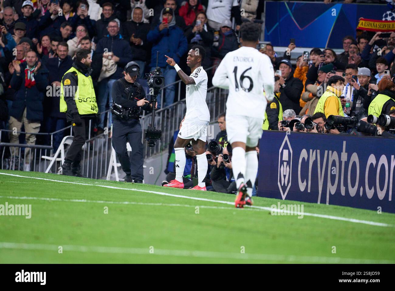 Vinicius Junior (forward; Real Madrid) during the UEFA Champions League ...