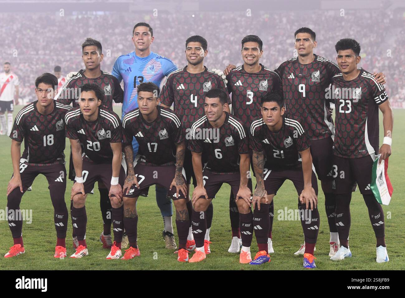 BUENOS AIRES, ARGENTINA - JANUARY 21: National team of Mexico team ...