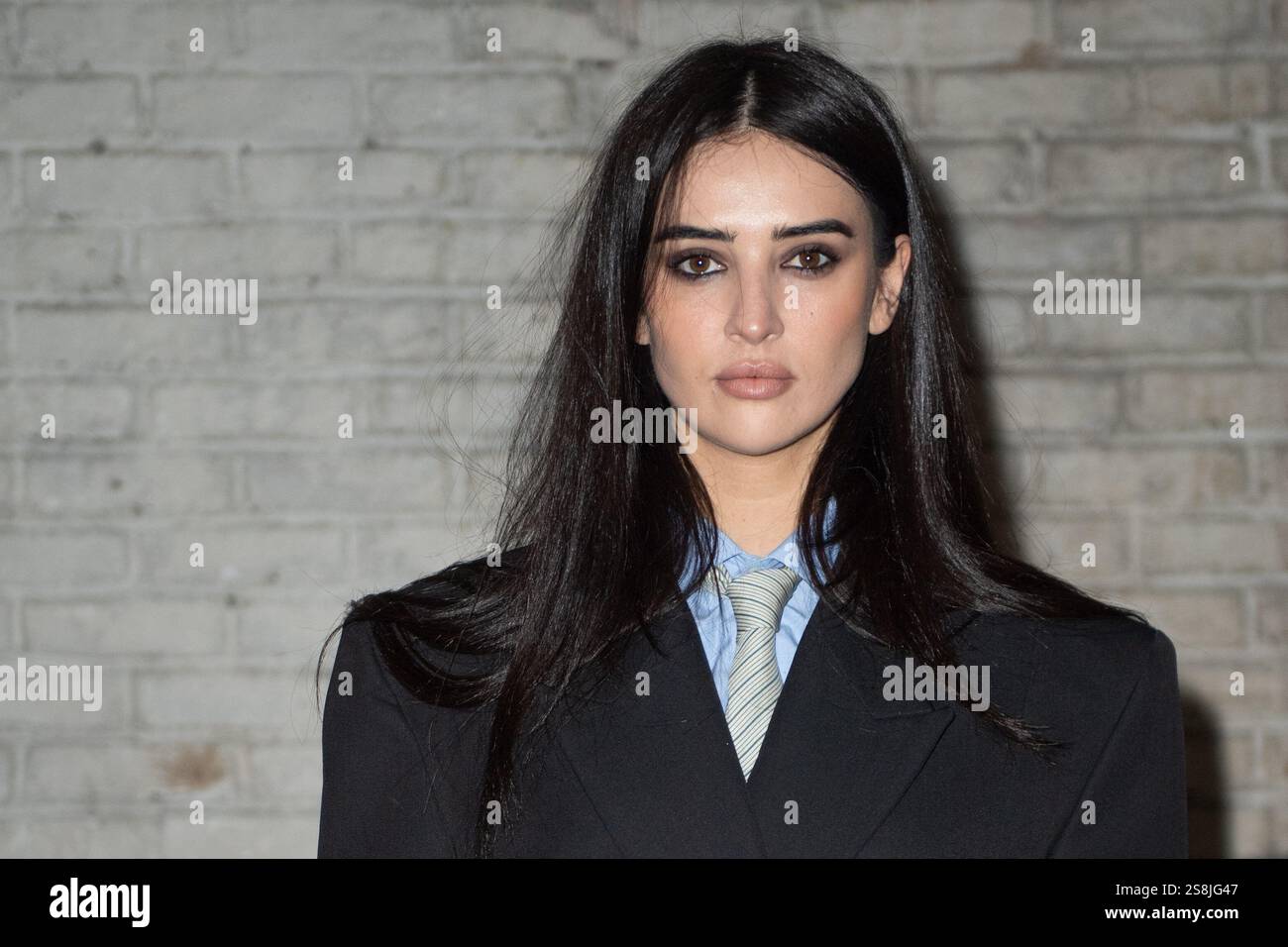 Ines Camilia Tazi attending the LGN Louis Gabriel Nouchi Menswear Fall ...