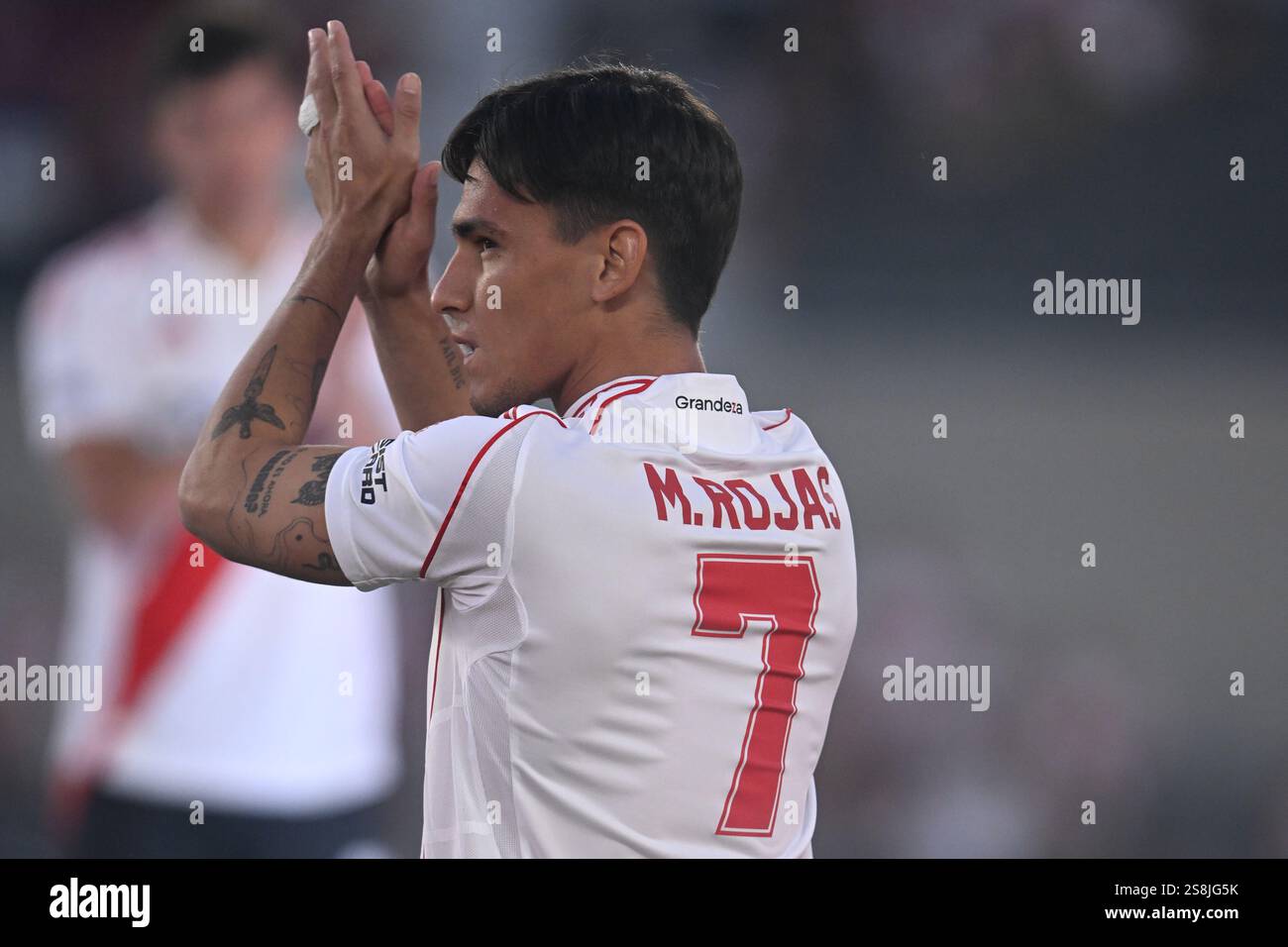 BUENOS AIRES, ARGENTINA - JANUARY 21: Matias Rojas of River Plate ...