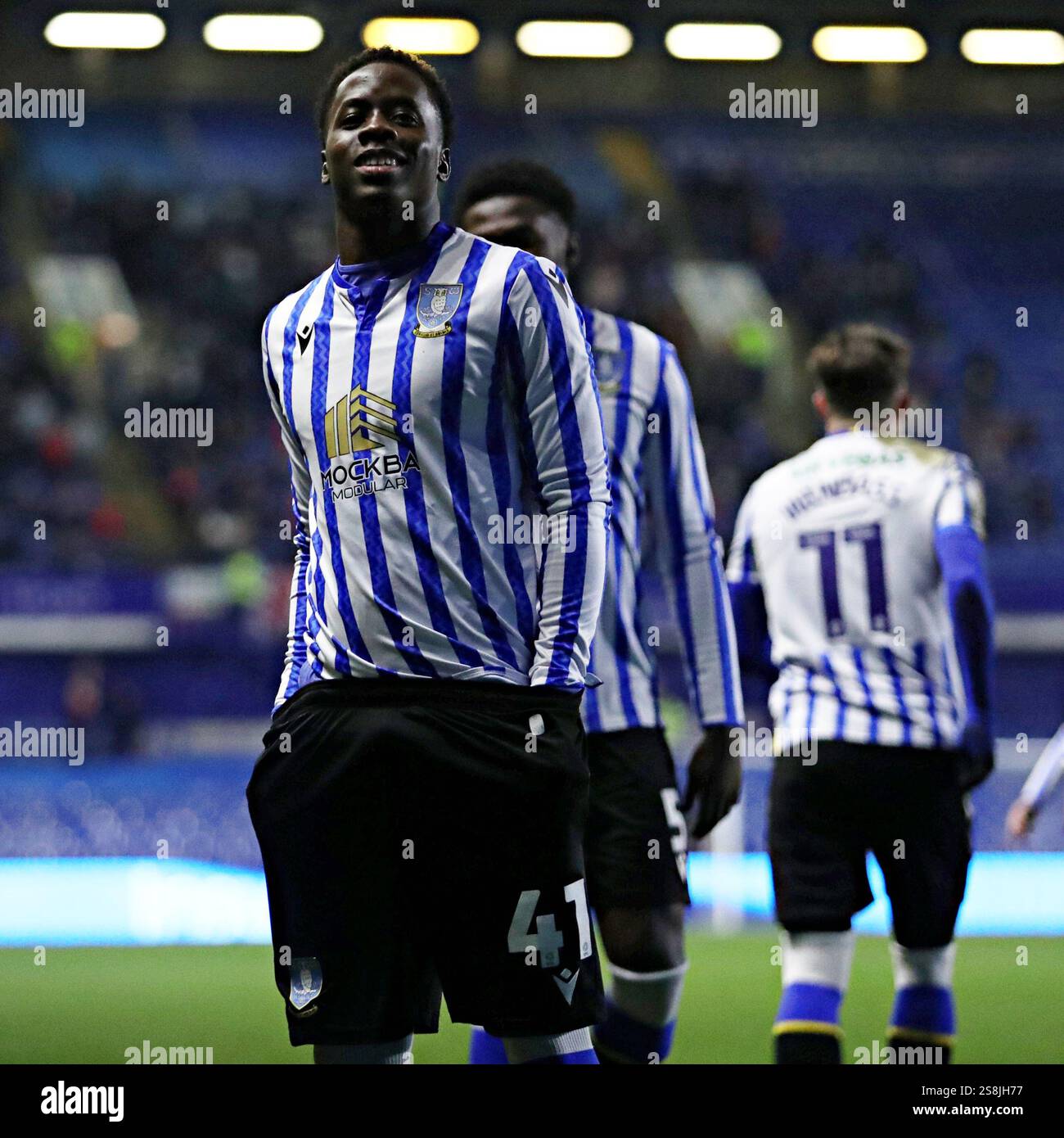 Djeidi Gassama of Sheffield Wednesday celebrates his goal during the ...