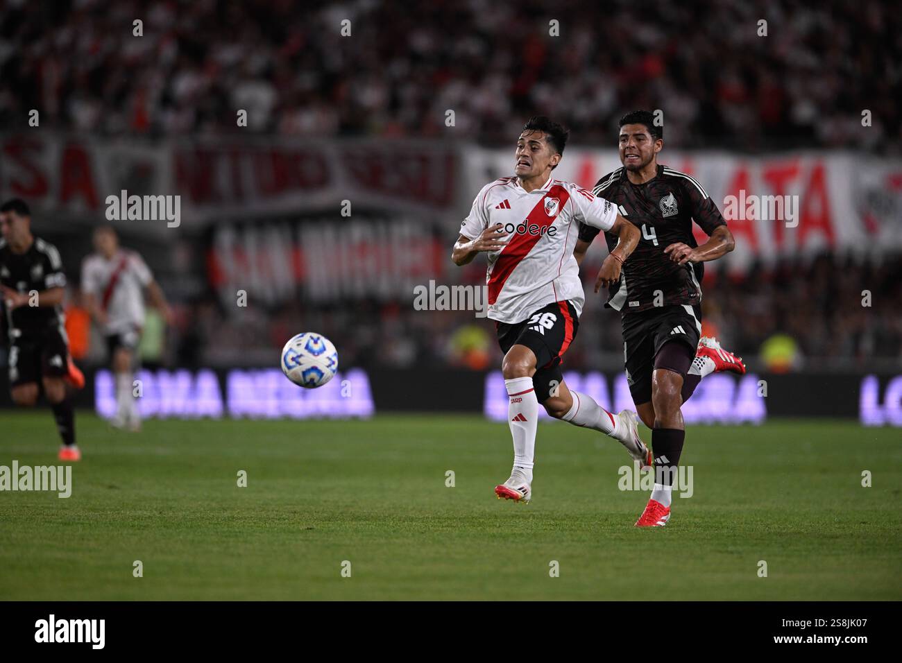 BUENOS AIRES, ARGENTINA - JANUARY 21: Pablo Solari and Victor Guzman ...