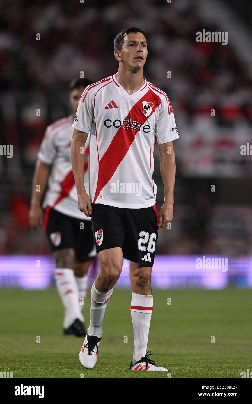 BUENOS AIRES, ARGENTINA - JANUARY 21: Ignacio Fernandez during a international friendly match ...