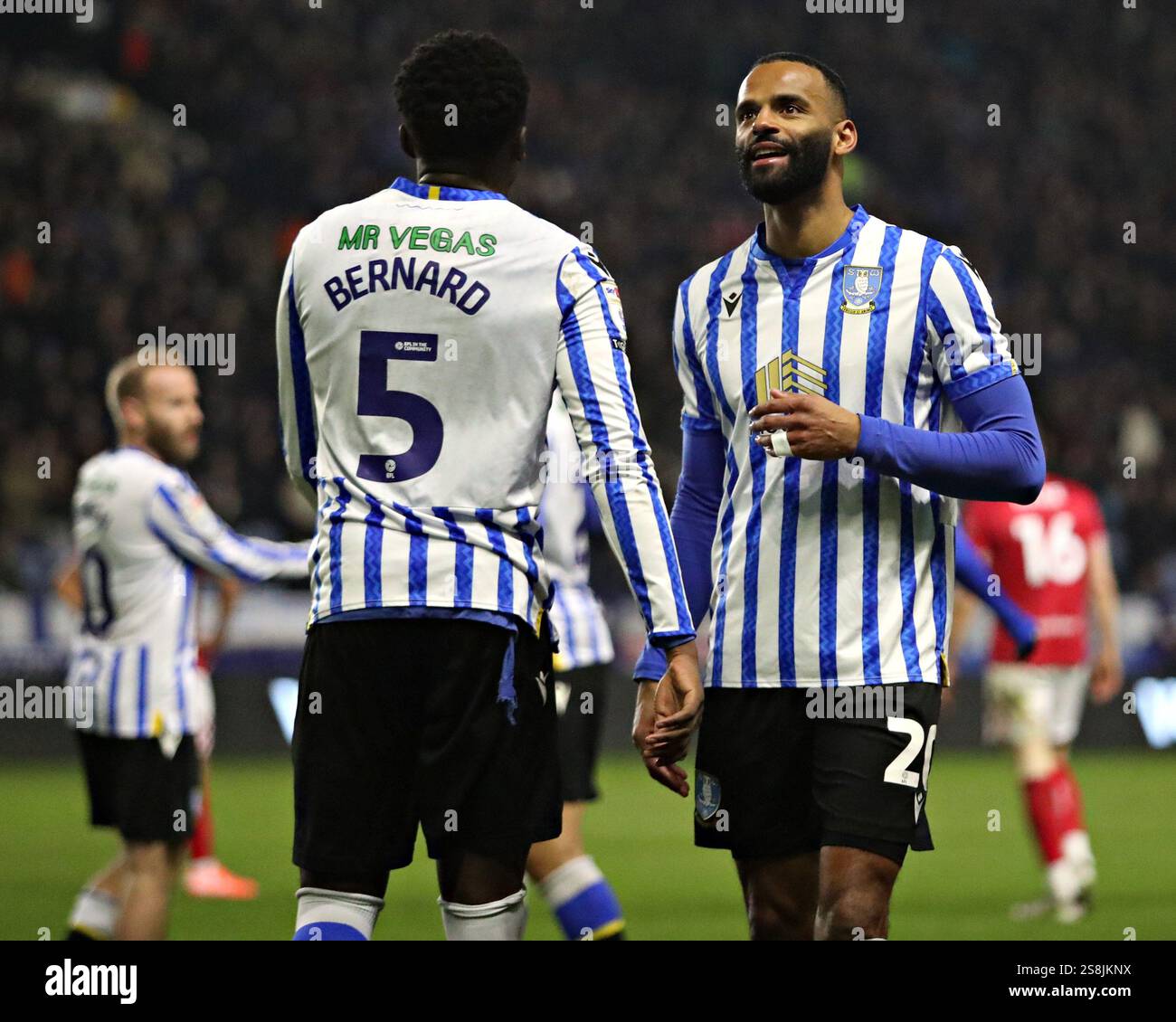 Sheffield, UK. 22nd Jan, 2025. Di'Shon Bernard of Sheffield Wednesday ...