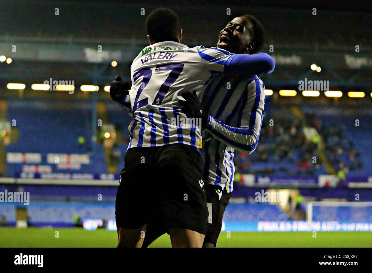 Sheffield, UK. 22nd Jan, 2025. Djeidi Gassama of Sheffield Wednesday ...