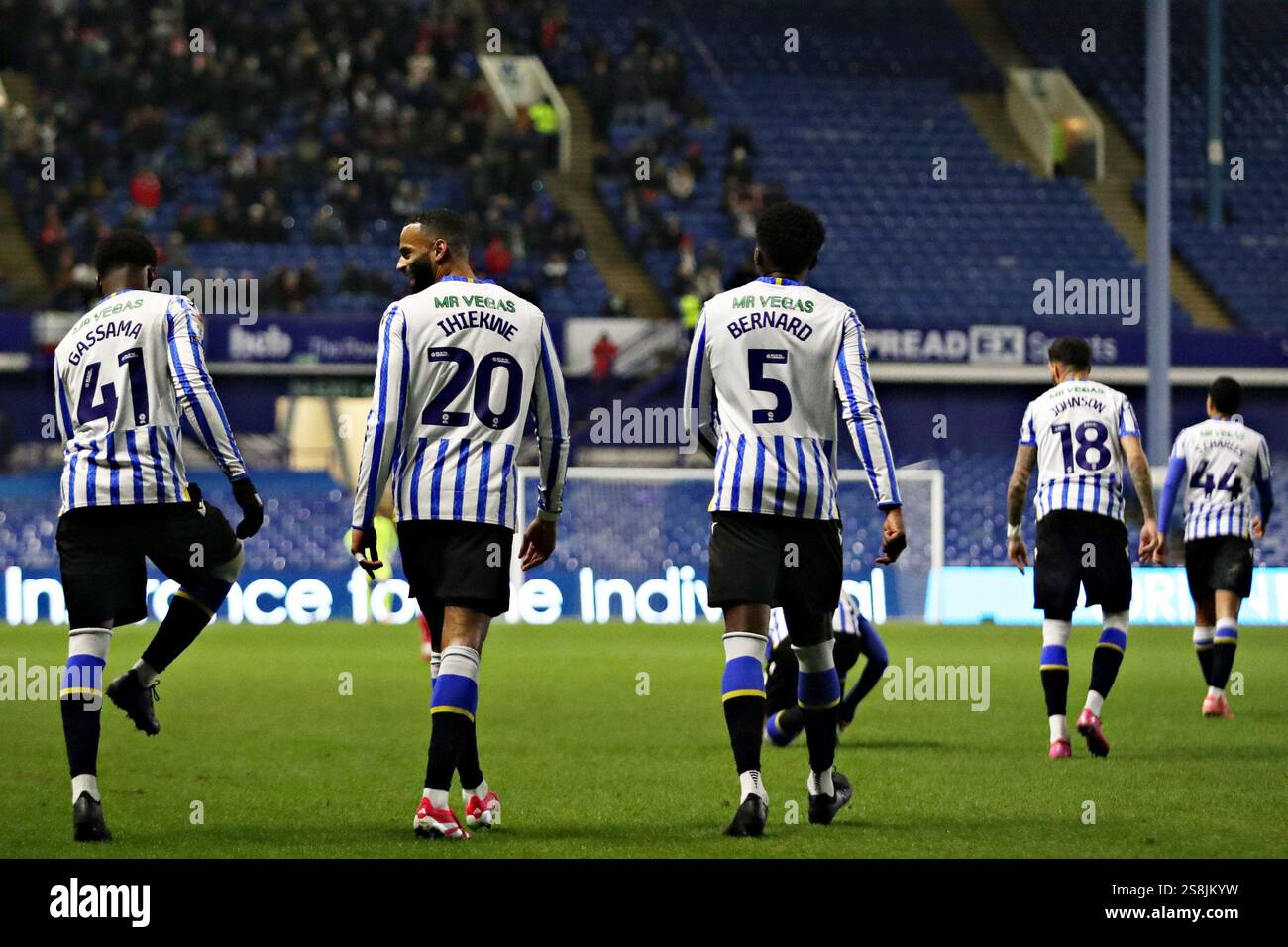 Sheffield, UK. 22nd Jan, 2025. Djeidi Gassama of Sheffield Wednesday ...