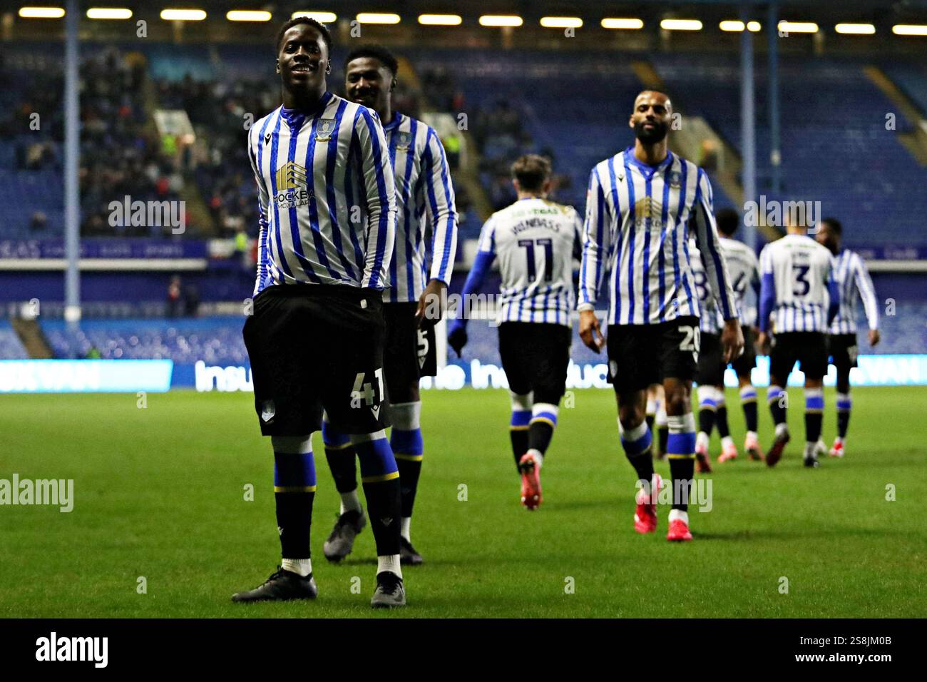 Sheffield, UK. 22nd Jan, 2025. Djeidi Gassama of Sheffield Wednesday ...