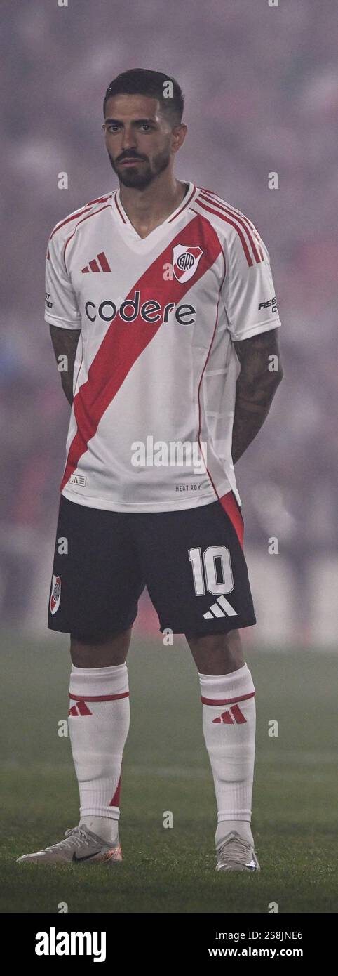 BUENOS AIRES, ARGENTINA - JANUARY 21: Manuel Lanzini of River Plate ...