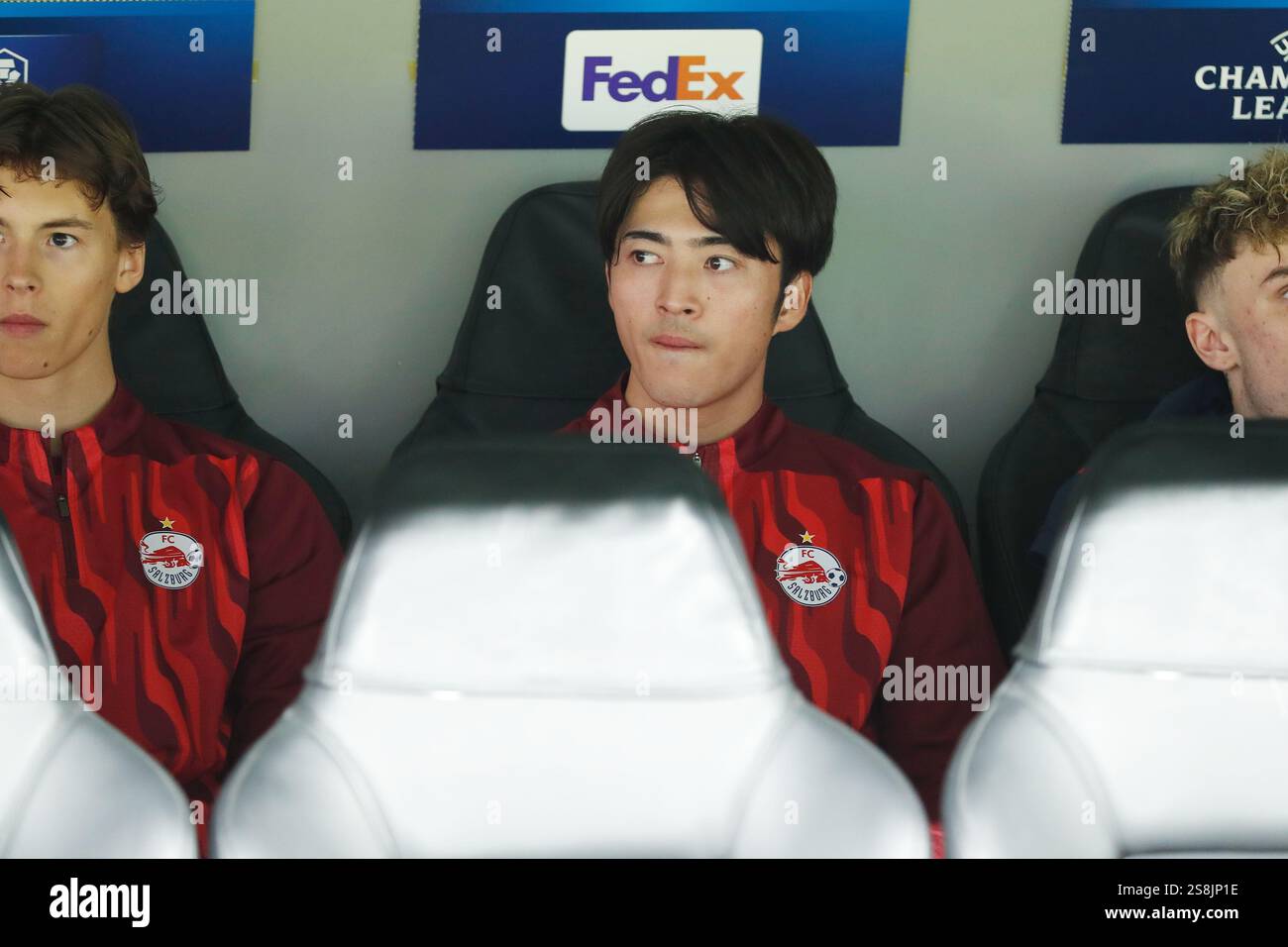 Madrid, Spain. 22nd Jan, 2025. Takumu Kawamura (Salzburg) Football/Soccer : UEFA "Champions ...