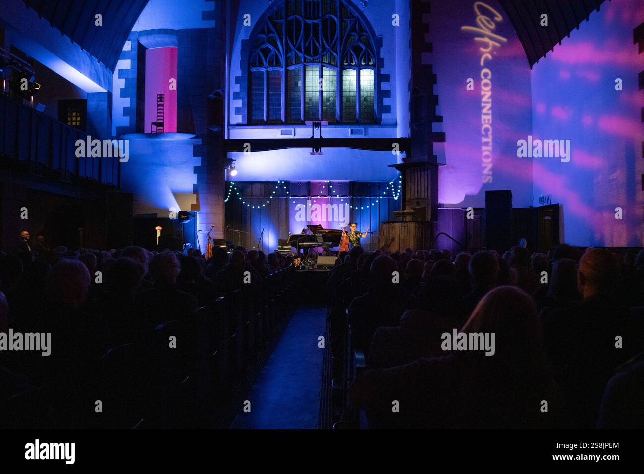 Glasgow Scotland. 21 January 2025. Su a Lee, Korean cellist, gave a ...