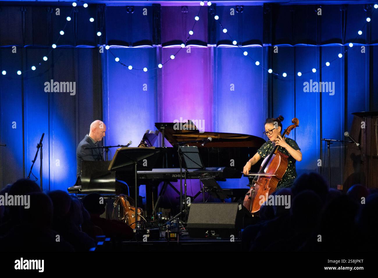 Glasgow Scotland. 21 January 2025. Su a Lee, Korean cellist, gave a ...