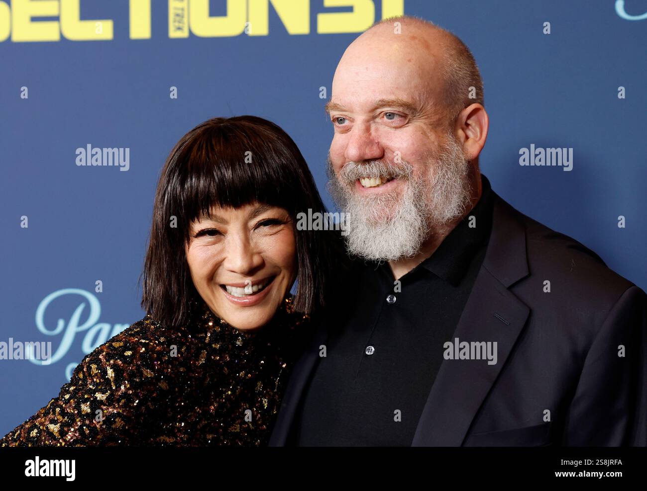 New York, United States. 22nd Jan, 2025. Michelle Yeoh and Paul ...