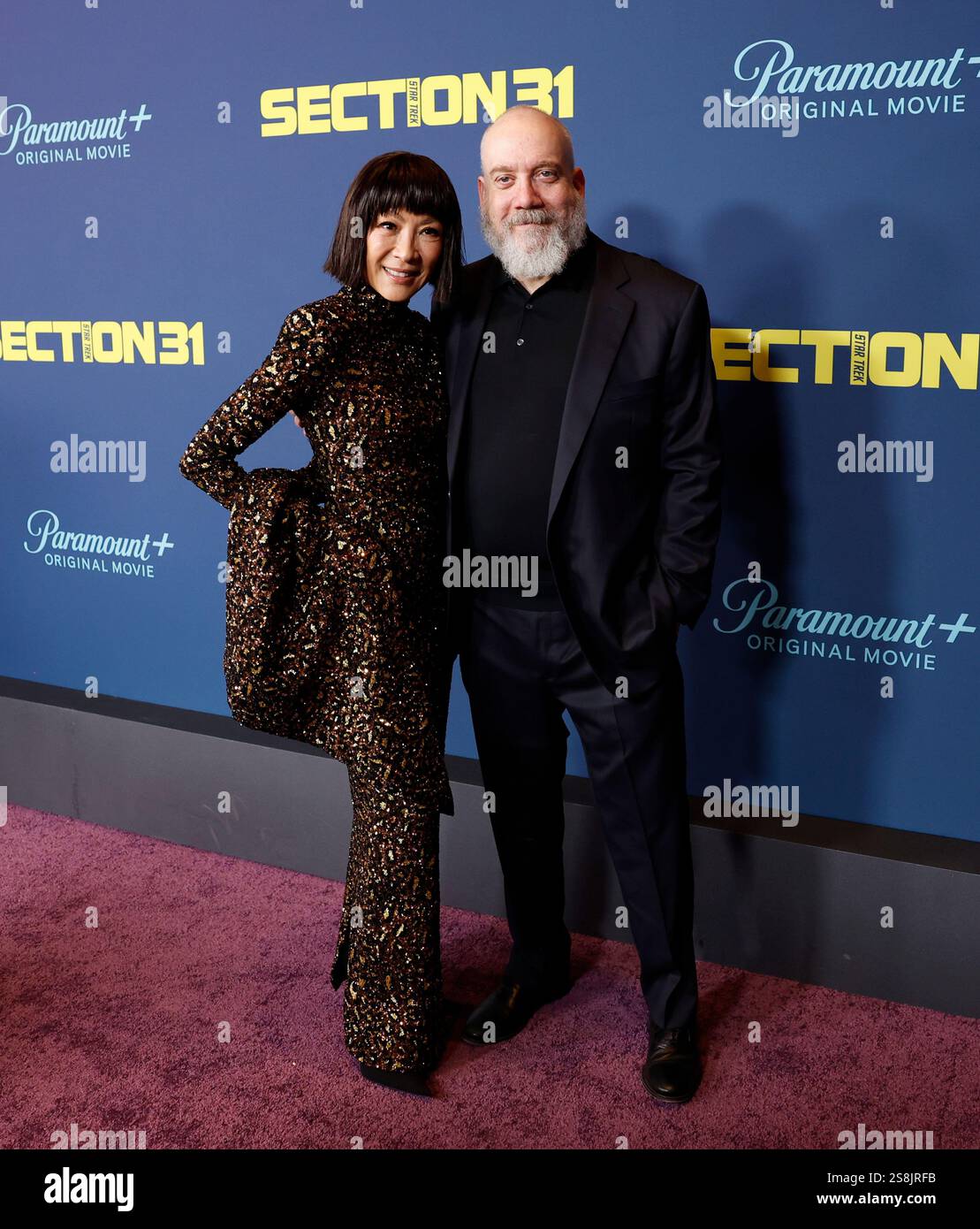 New York, United States. 22nd Jan, 2025. Michelle Yeoh and Paul ...