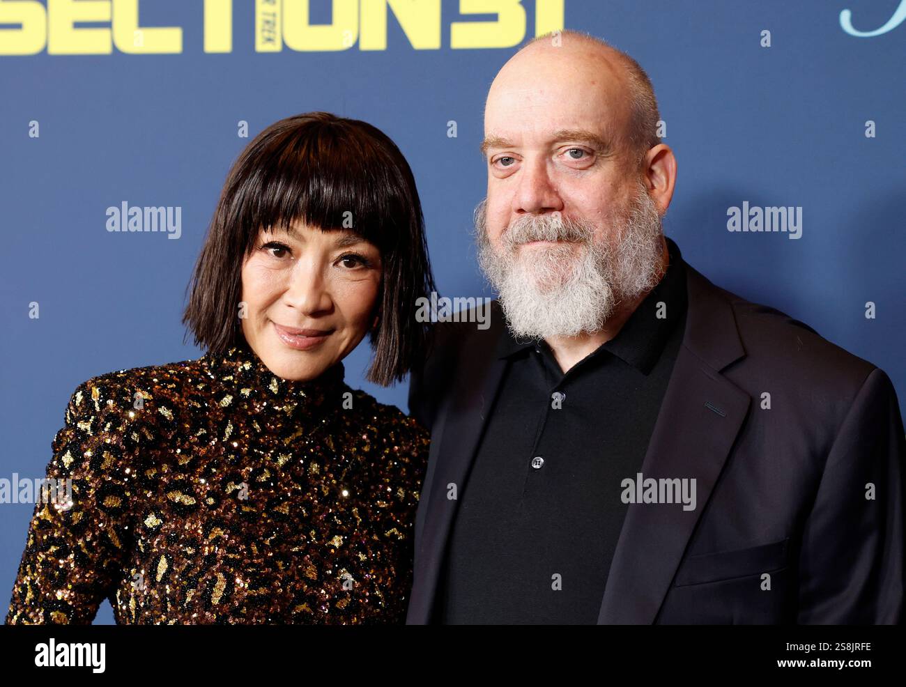 New York, United States. 22nd Jan, 2025. Michelle Yeoh and Paul ...