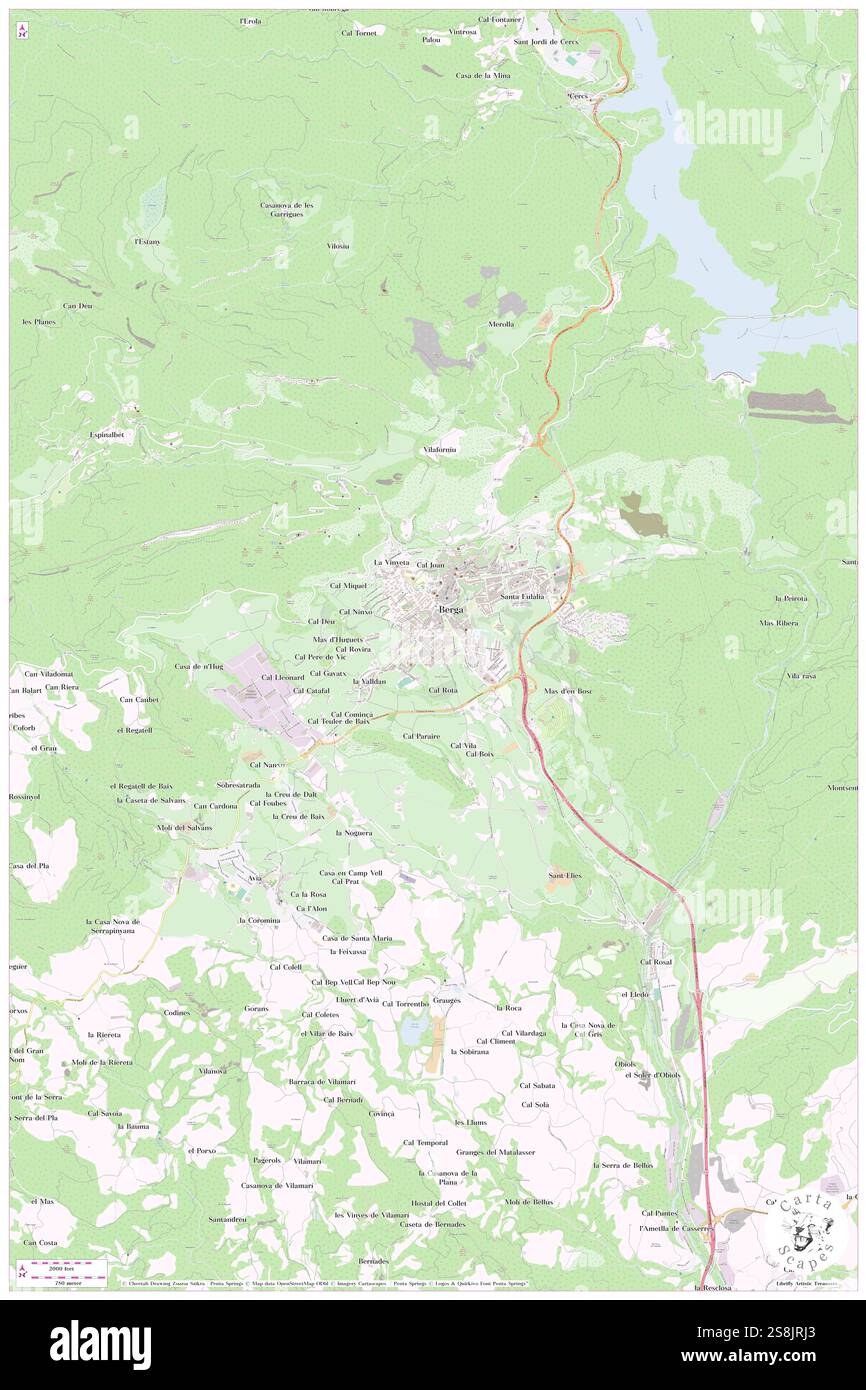 Berga, Província de Barcelona, ES, Spain, Catalonia, N 42 6' 15'', N 1 ...
