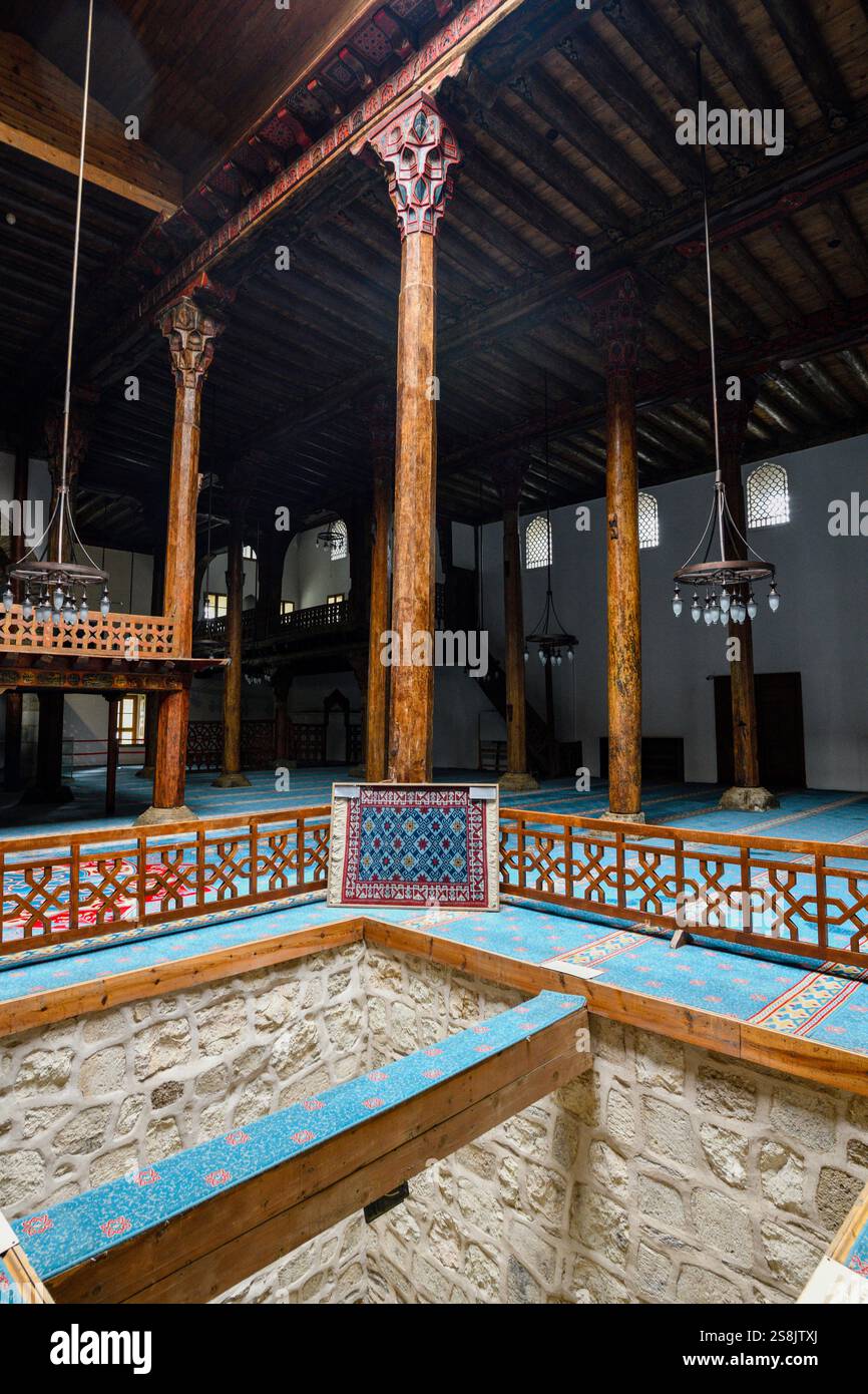 Interior of Esrefoglu Mosque, Beysehir, Turkey Stock Photo - Alamy