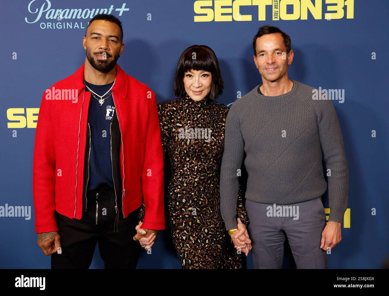 New York, United States. 22nd Jan, 2025. Omari Hardwick, Michelle Yeoh ...