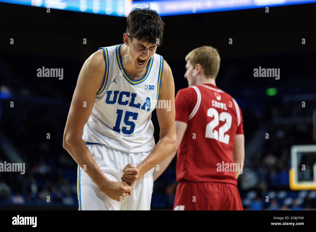 Westwood, United States. 22nd Jan, 2025. UCLA Bruins center Aday Mara ...