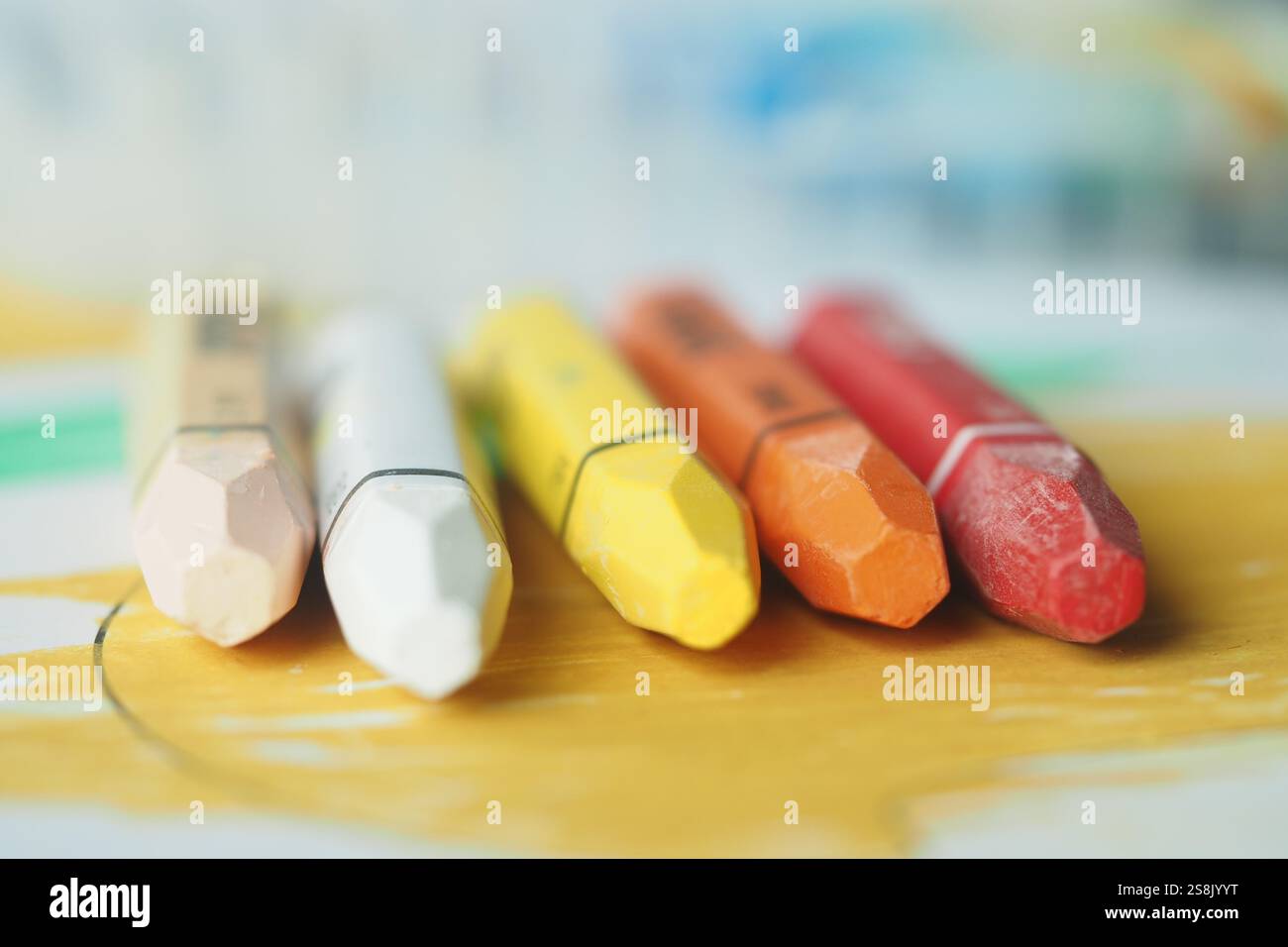 Bright and Colorful Pastel Crayons Perfect for Creative Art Projects ...