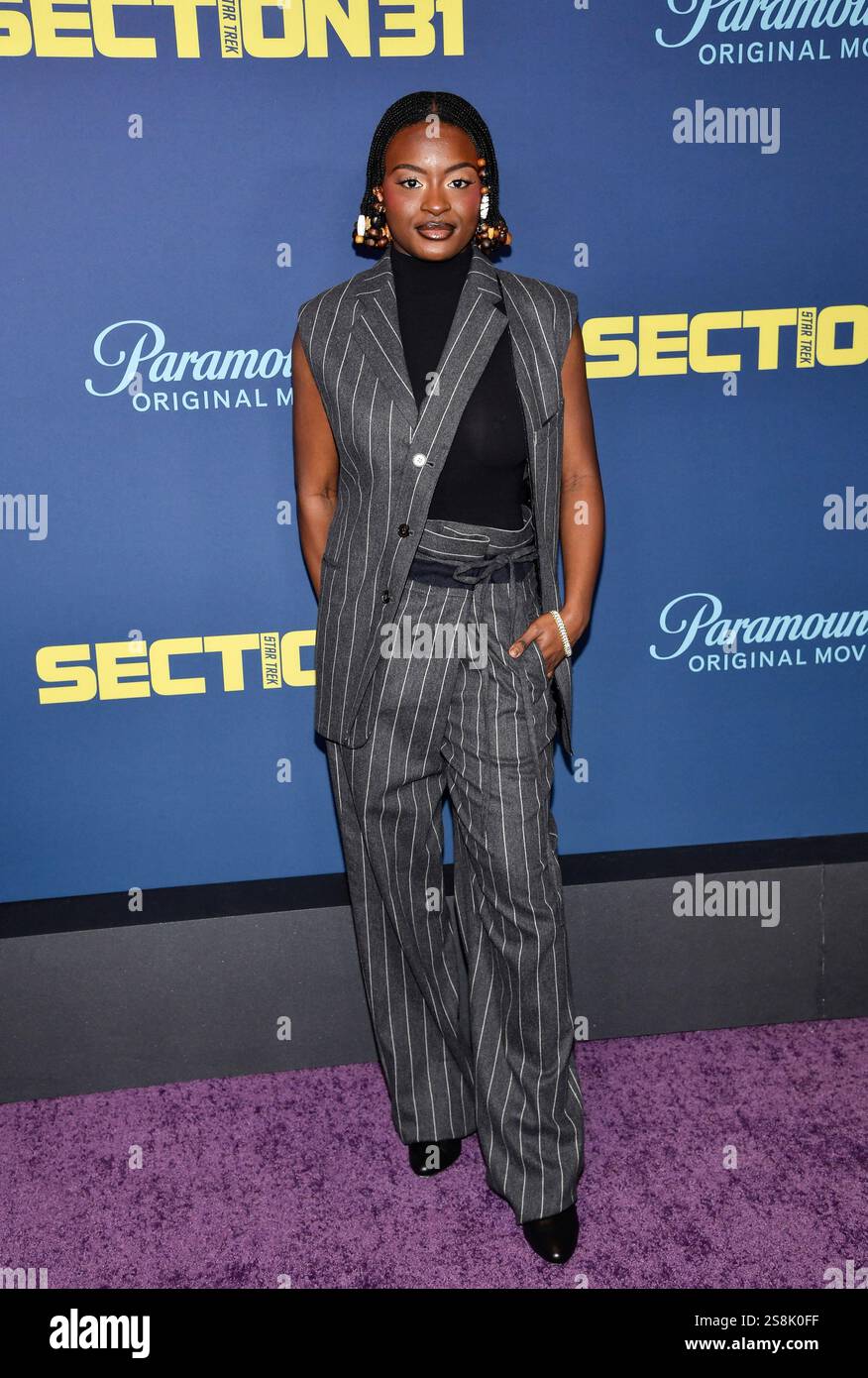 Celia Rose Gooding attends the Paramount+ premiere of "Star Trek: Section 31" at Jazz at Lincoln ...