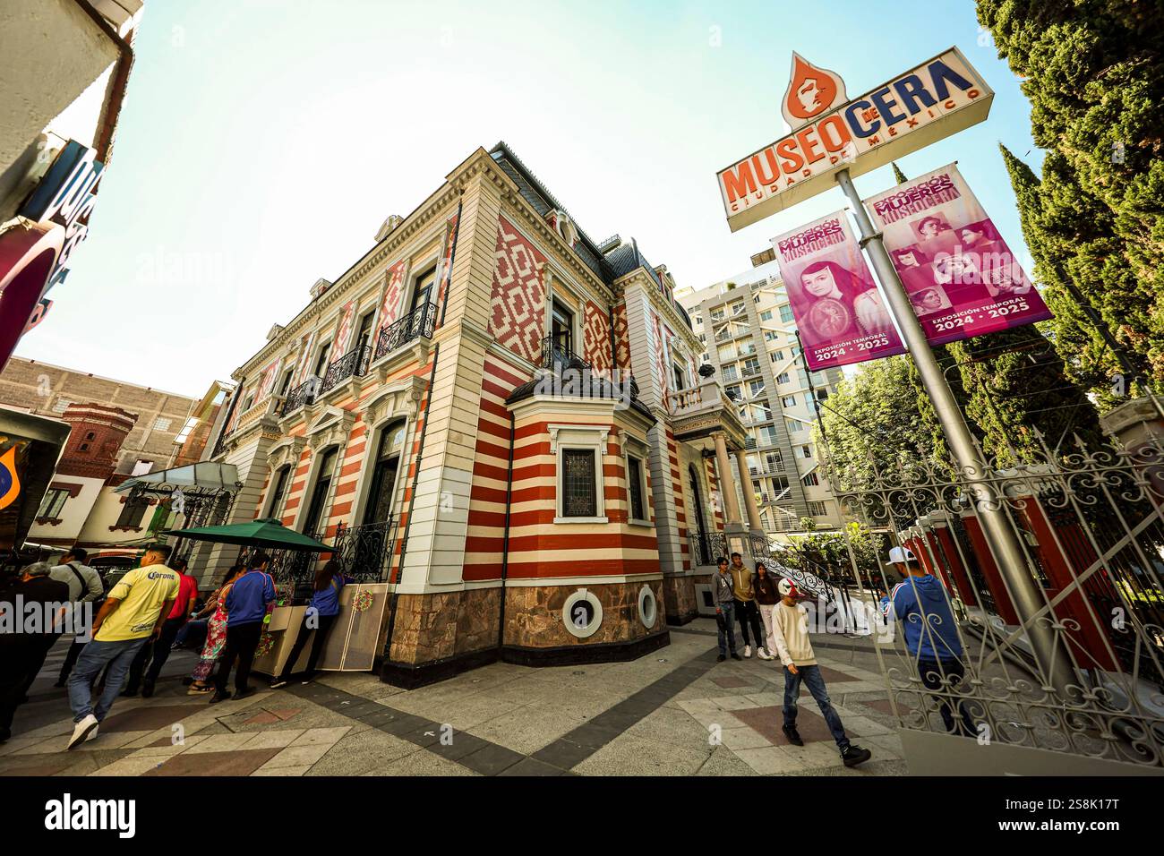 Wax museum in Mexico City CDMX. It exhibits figures and objects modeled ...