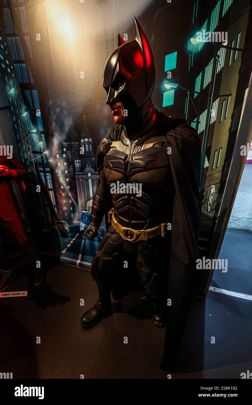 BATMAN, Bat Barman Wax museum in Mexico City CDMX. It exhibits figures ...