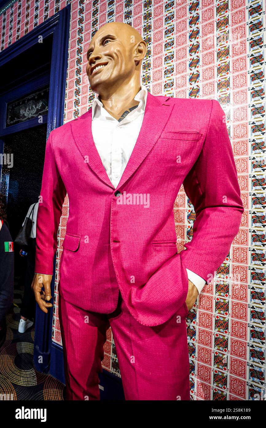 Dwayne Johnson The Rock in a Wax museum in Mexico City CDMX. It ...