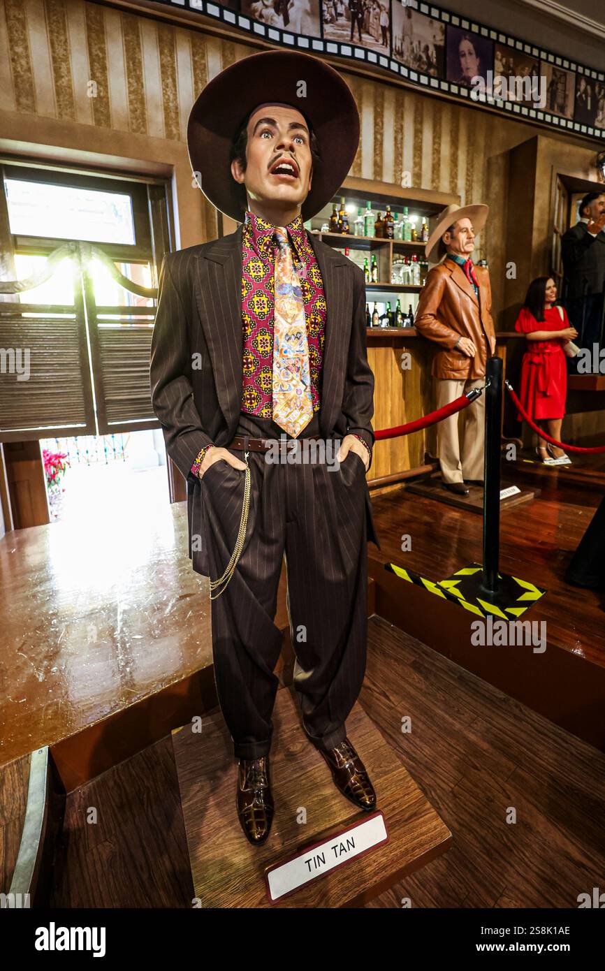 GermánValdés Tin Tan in a Wax museum in Mexico City CDMX. It exhibits ...