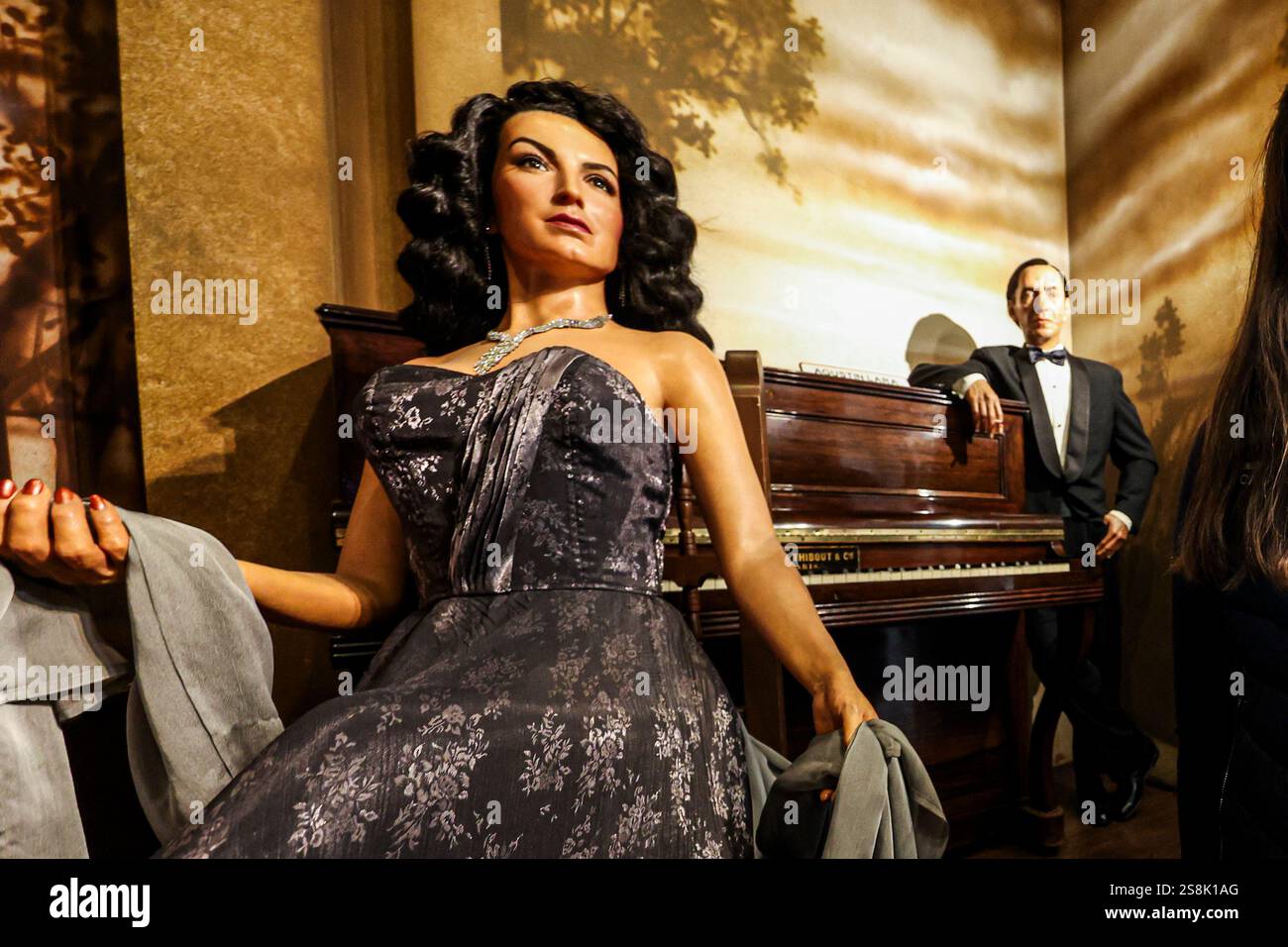 Maria Felix in a Wax museum in Mexico City CDMX. It exhibits figures ...