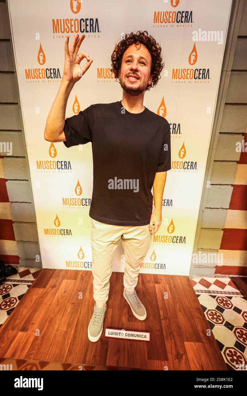 Luisito Comunica in a Wax museum in Mexico City CDMX. It exhibits ...