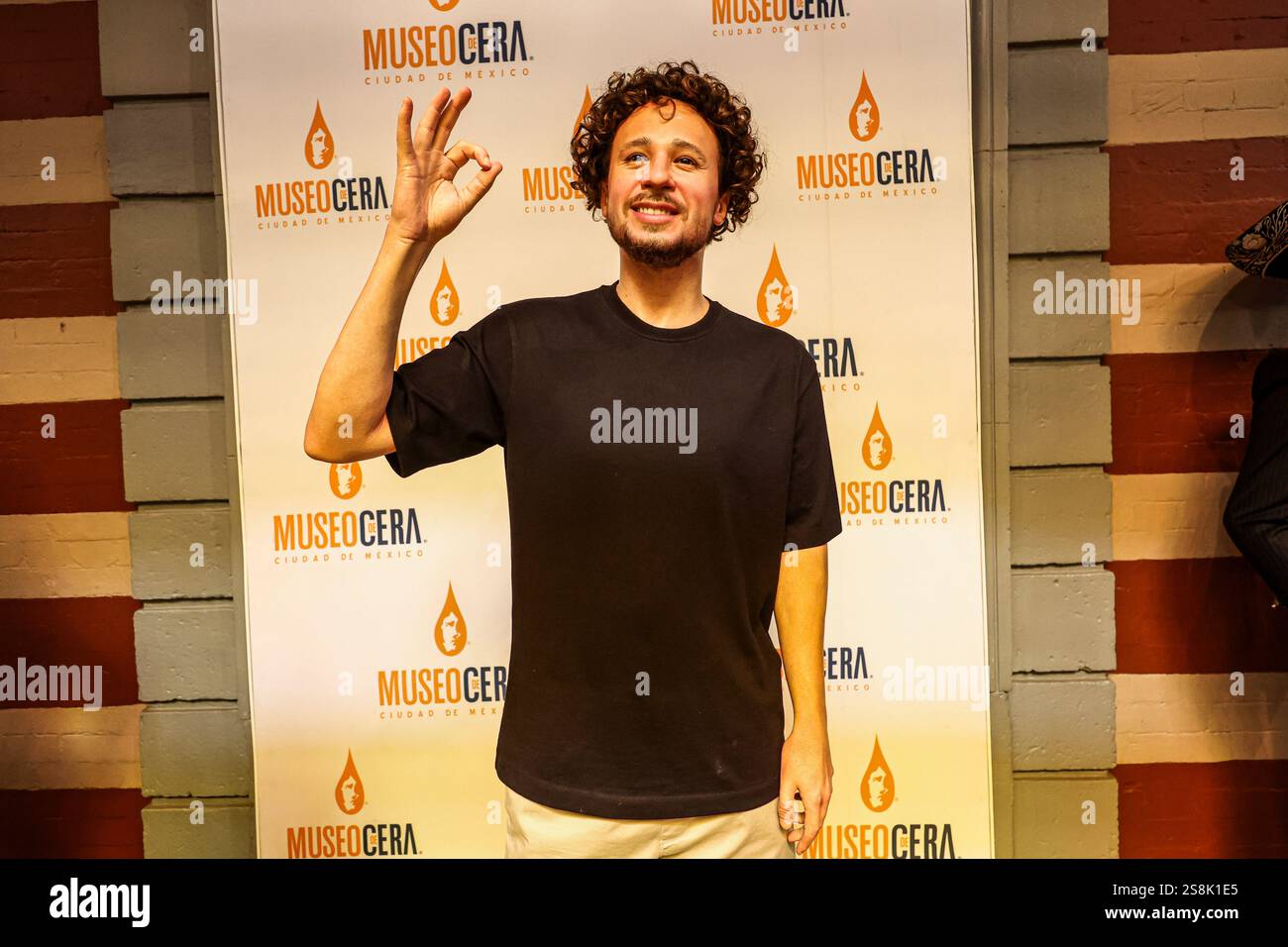Luisito Comunica in a Wax museum in Mexico City CDMX. It exhibits ...