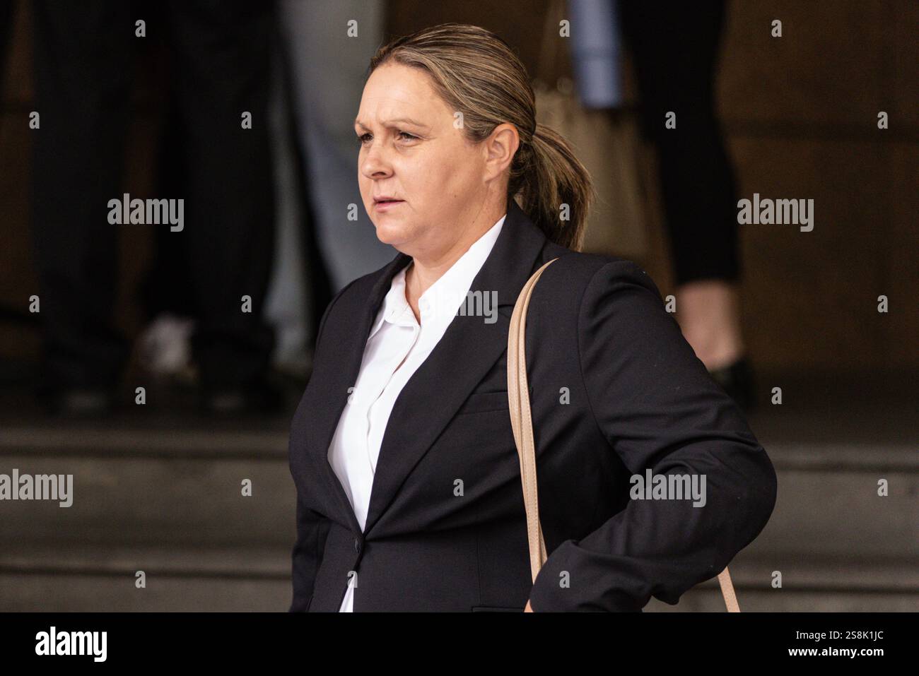 Melbourne, Australia. 23rd Jan, 2025. Victorian police officers Kristy ...