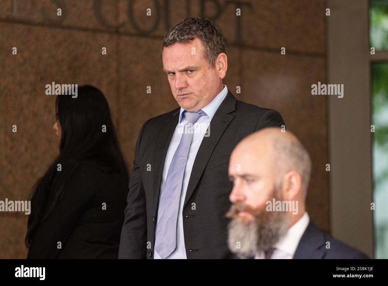 Melbourne, Australia. 23rd Jan, 2025. Victorian police officer Russell ...