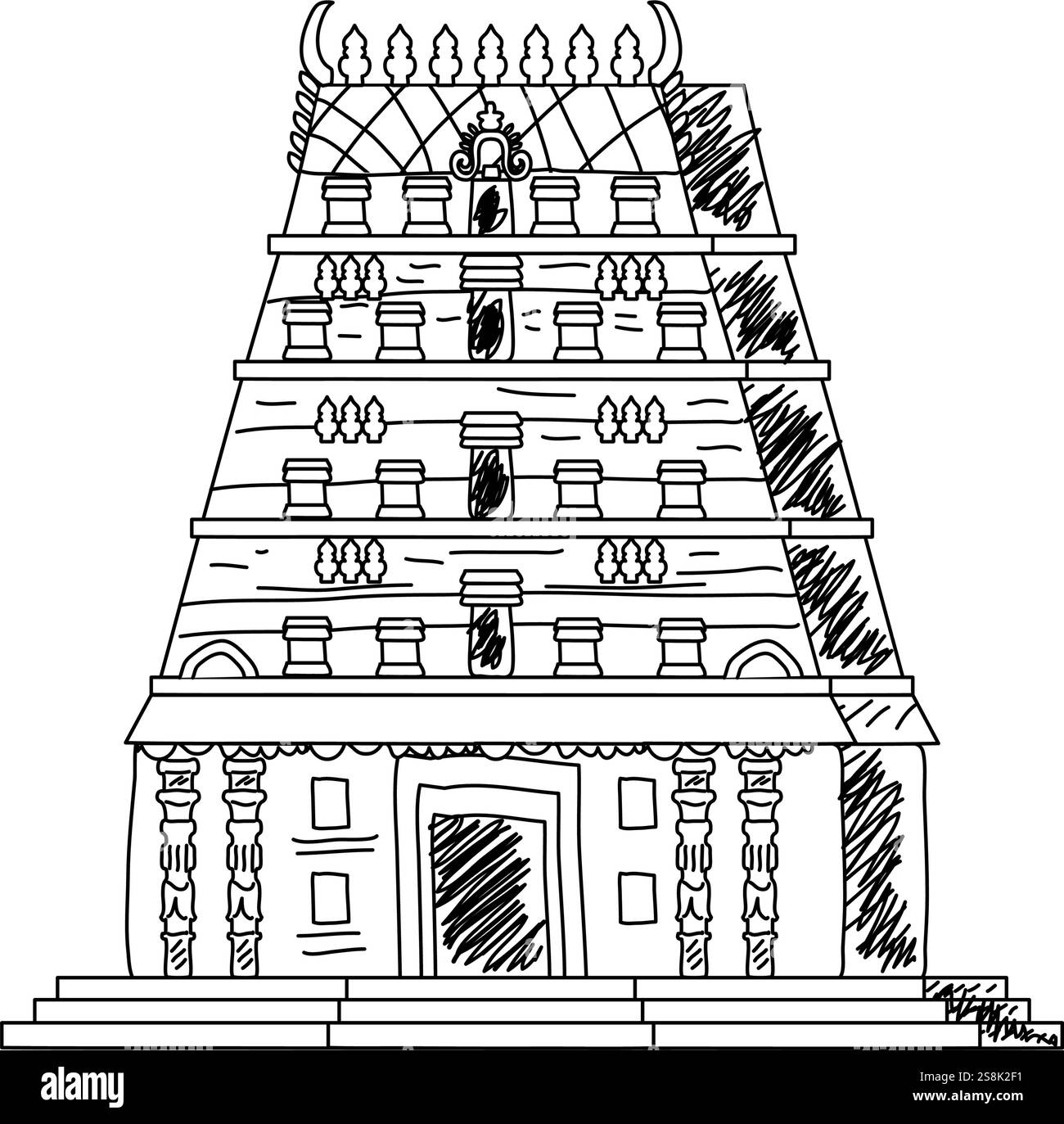 Sri venkateswara swamy temple Stock Vector Images - Alamy