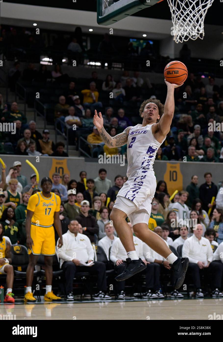 Waco, Texas, USA. 22nd Jan, 2025. Kansas State Wildcats guard Max Jones ...